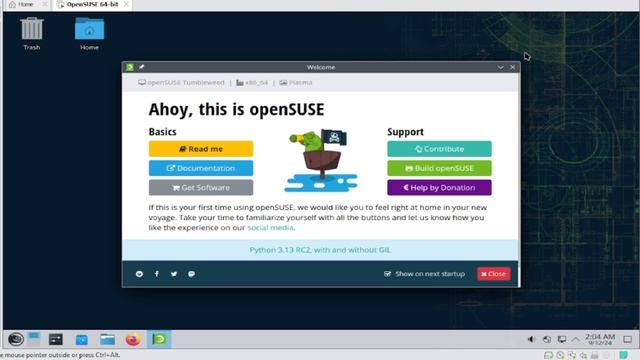 OpenSUSE Tumbleweed 15.6 - ОС Показ, серия 204