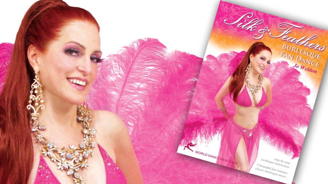 "Silk & Feathers: Burlesque Fan Dance," Jo Weldon  INSTANT WORLDWIDE VIDEO at WorldDanceNewYork.com