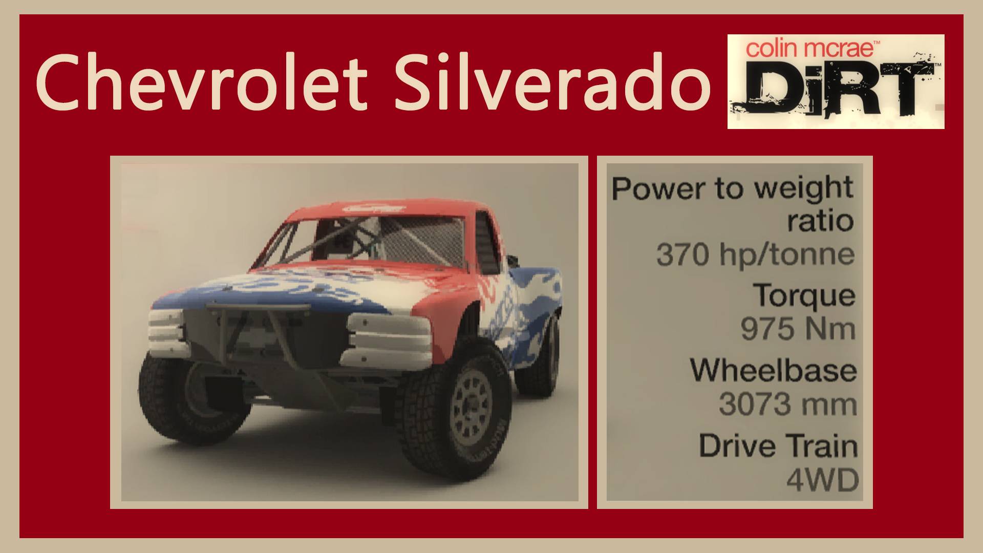 Chevrolet Silverado | Colin McRae DiRT |