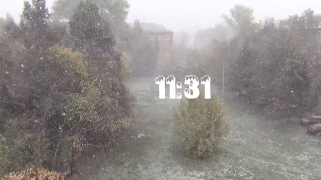 Первый снег. Тула. 08.10.2015