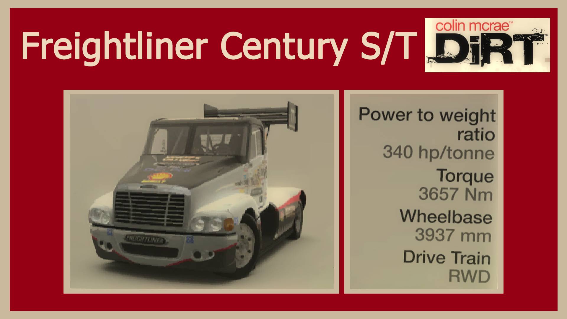 Freightliner Century Class S/T | Colin McRae DiRT |