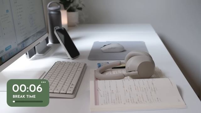 2 часа StudyWithMe - No Music, Rain & Thunderstorm - Pomodoro 25/5