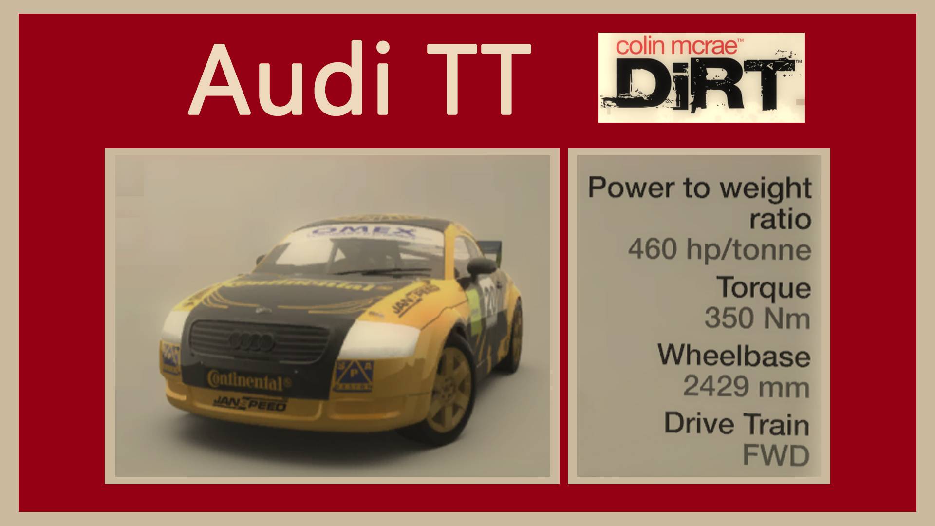 Audi TT | Colin McRae DiRT |