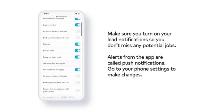 7 Thumbtack - Обновите настройки вашего аккаунта