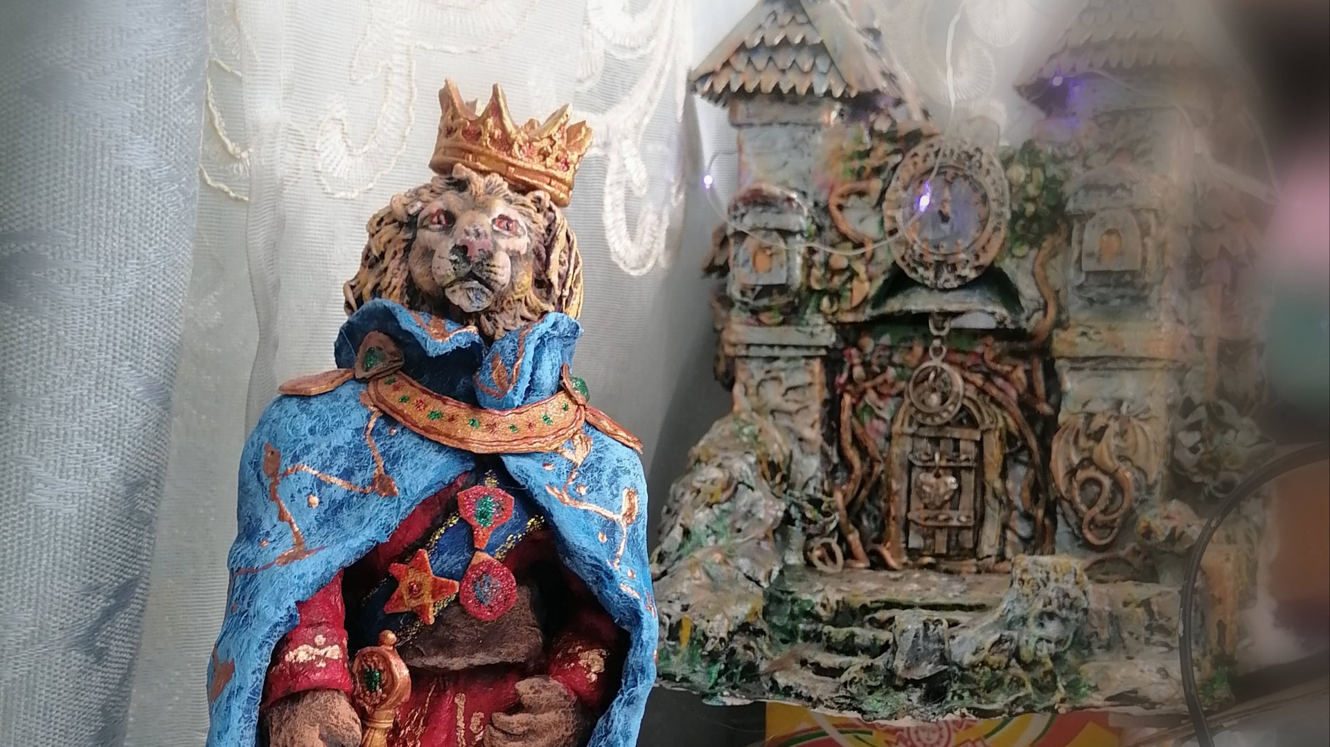 Урок по изготовлению ватной игрушки. Король Лев.