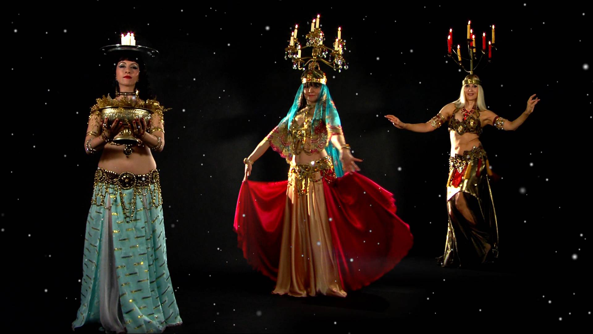 Belly dance Christmas music video "Gifts of the Magi " featuring Neon, Nyx Asteria, Tanna Valentine