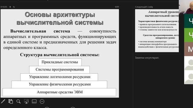 Аппаратный уровень ВС