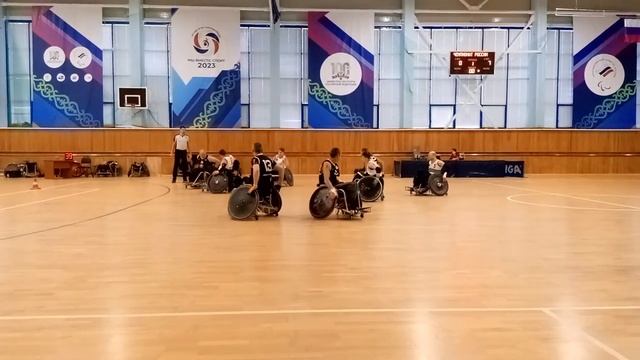 Регби на колясках. Владивосток - Москва. 1-й тайм. 26.10.2023.