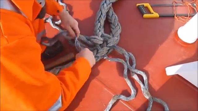 Как изготовить огон на восьмипрядном, швартовном тросе