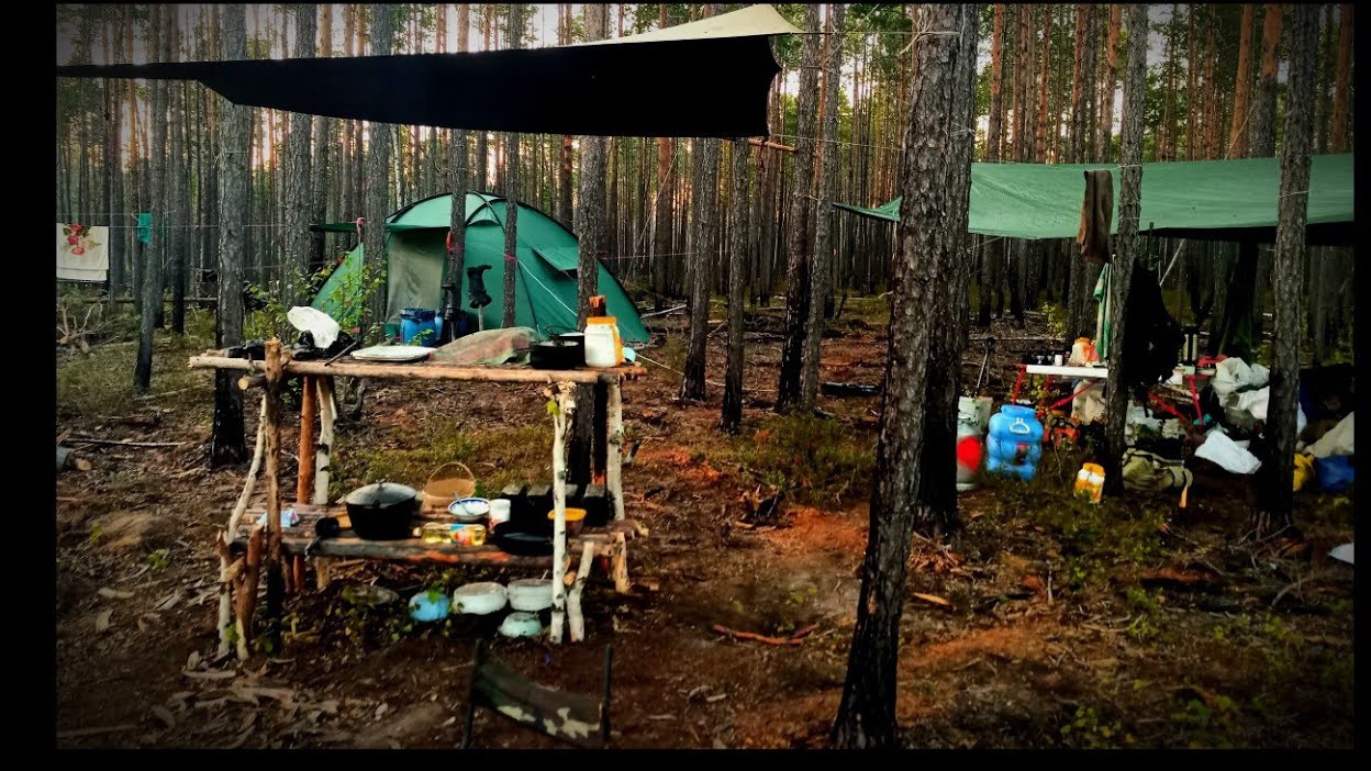 В ТАЙГЕ. Шторм. ЧП. Куча рыбы. финская свеча. Серия 22.