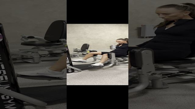 Разведение ног сидя в тренажёре Hoist