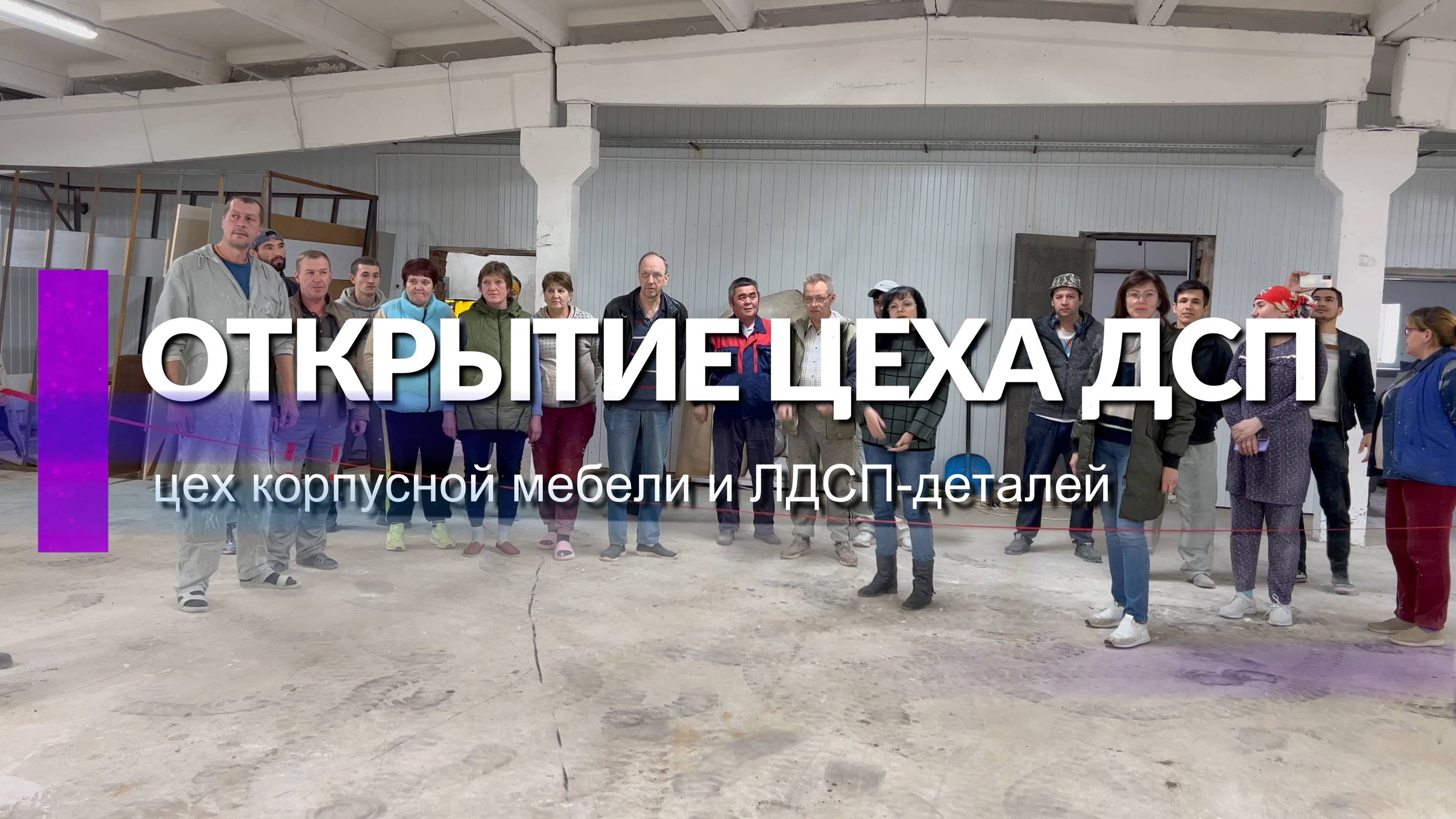 Открытие цеха ДСП на производстве «Ладос Мебель»
