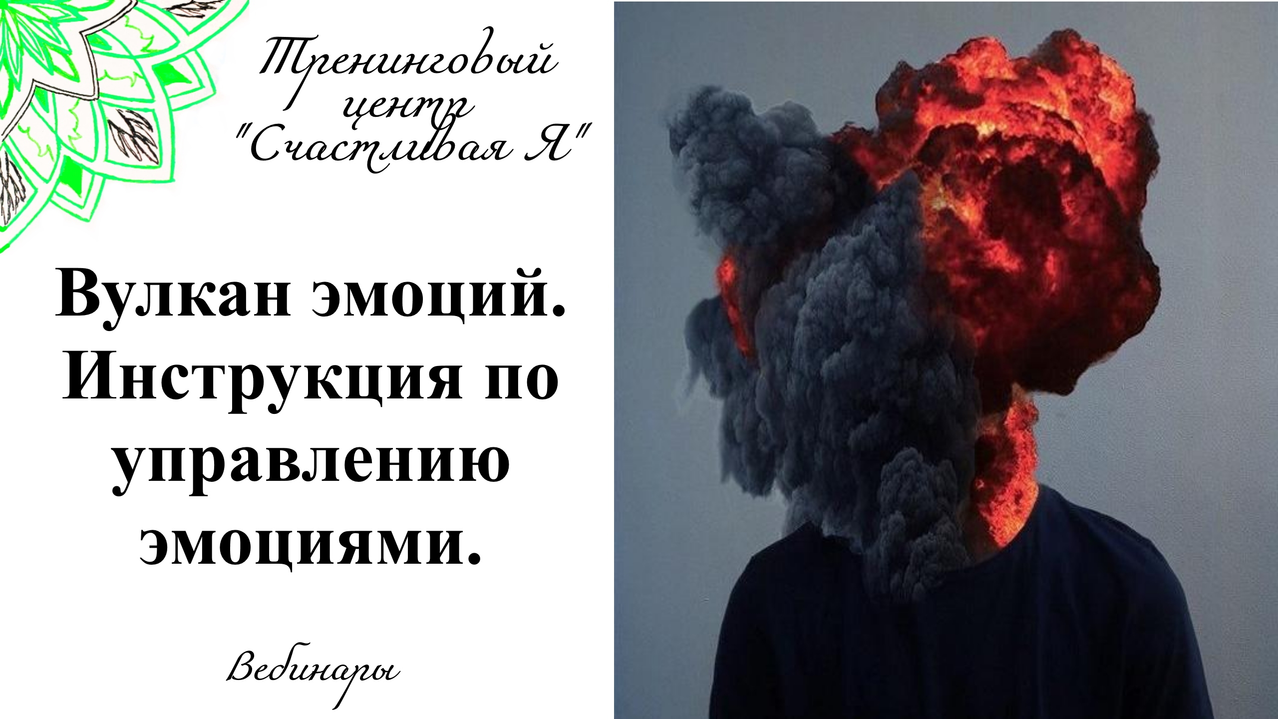 Вулкан эмоций. Инструкция по управлению эмоциями. Вебинар.