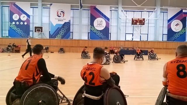 Регби на колясках. Кемерово - Легион. 1-й тайм 1. 26.10.2023.