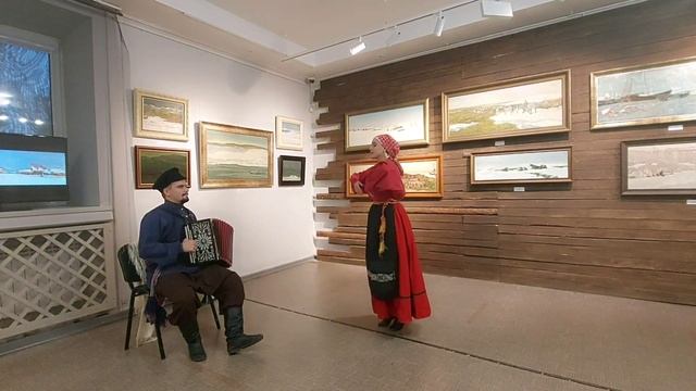 Ансамбль народной песни «СИБИРСКАЯ ВЕЧЕРА» - «Сибирская цыганочка» на вернисаже