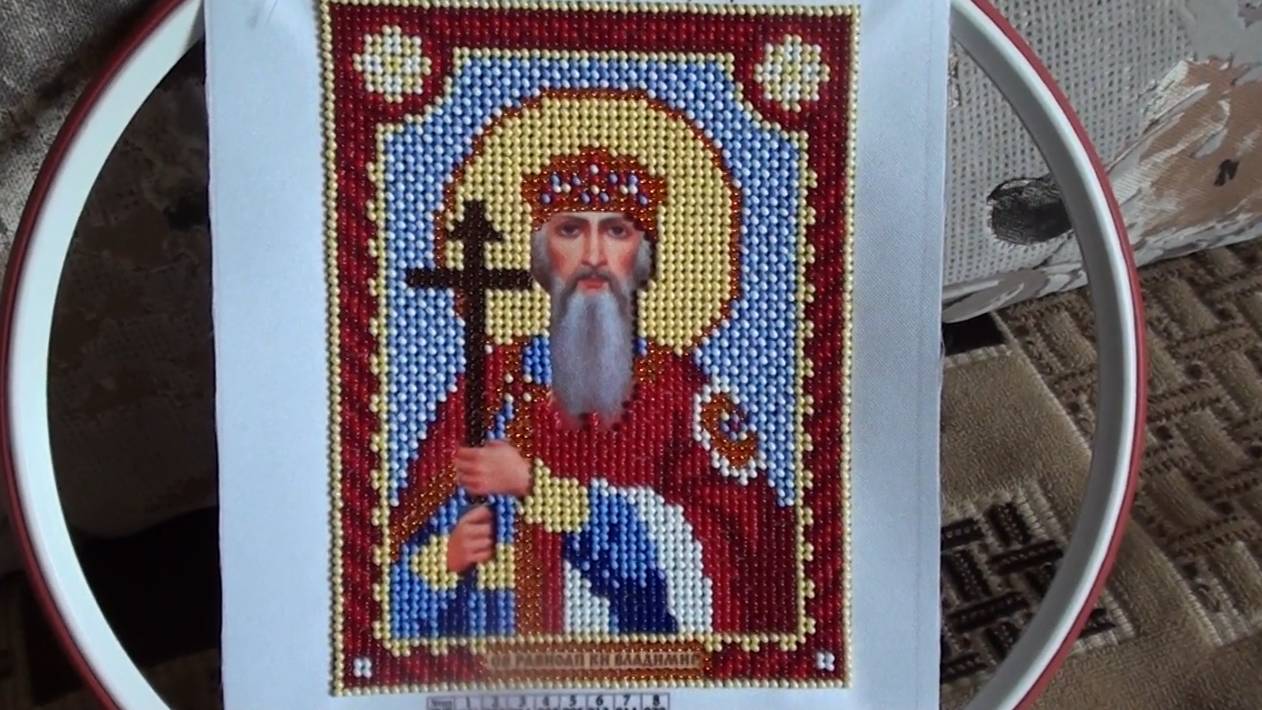 Вышивка иконы бисером - прекрасный способ психотерапии