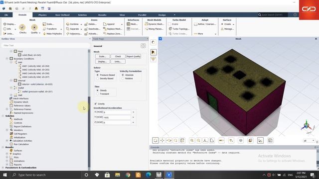 ANSYS FLUENT_ HVAC for office room with heat sources (part 3_ setup)