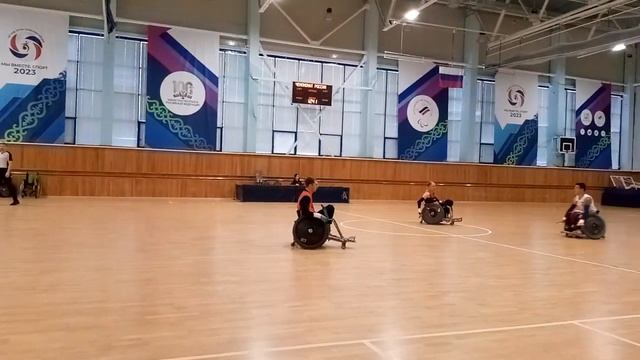 Регби на колясках. Москва - Кемерово. 1-й тайм. 25.10.2023