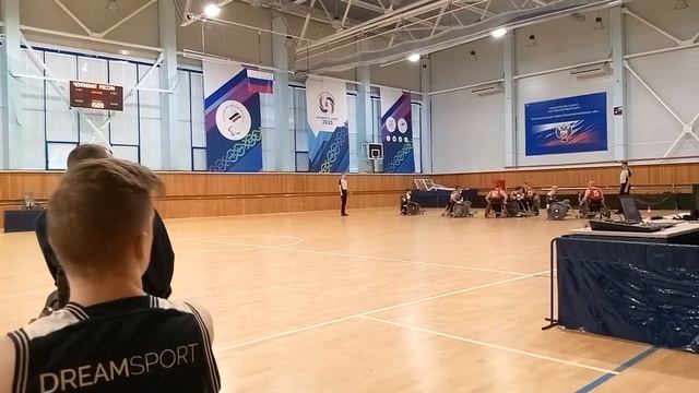 Регби на колясках. С-Петербург - Владивосток. 1-й тайм. 25.10.2023.