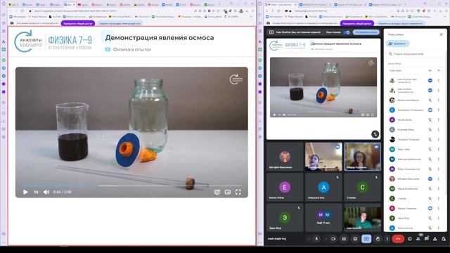 Диффузия. Осмос (УФ)