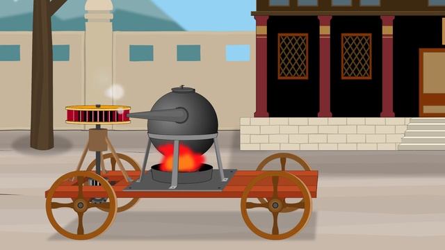 Самый первый автомобиль. Мультфильм для детей