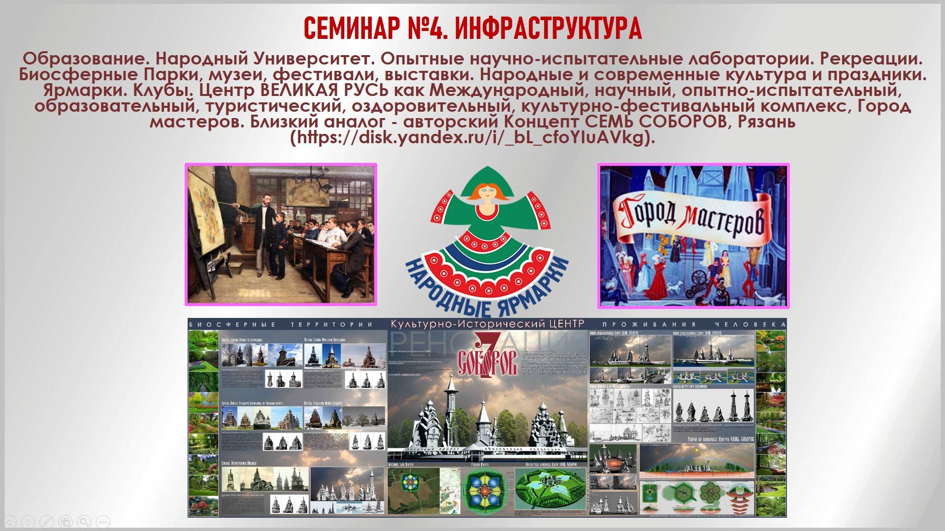 Многодетное поселение. Ярославль. Инфраструктура. Семинар №4. Инфраструктура.