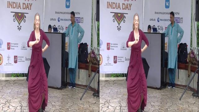 3D. День Индии - 2019 в Москве: завораживающее сольное выступление