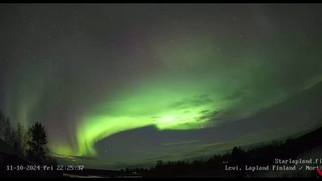 017. 2024-10-11  Northern Light Live Levi, Finland. North view