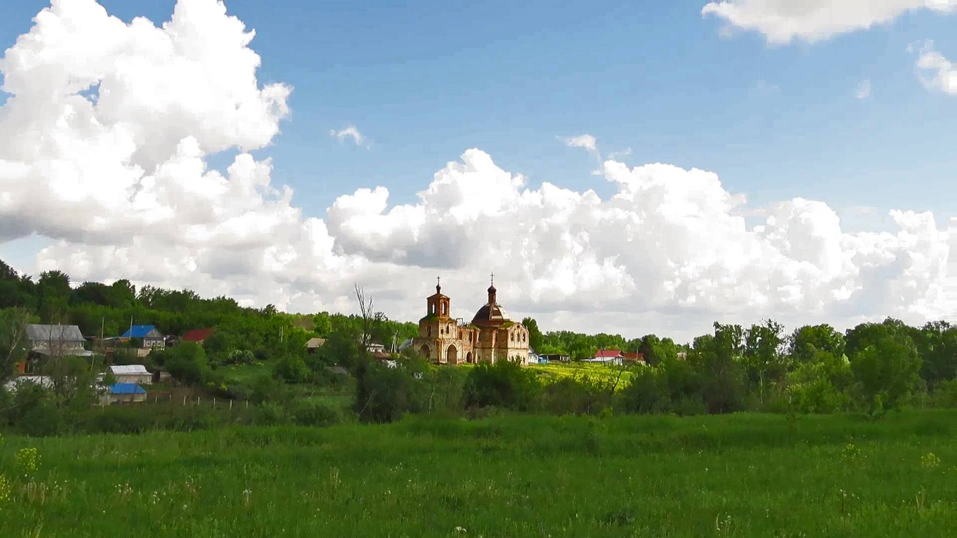На велосипеде.  Село Русские Ширданы.