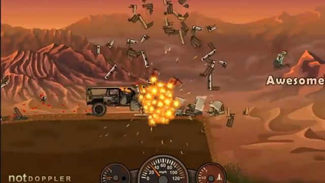 Онлайн игра Earn to Die 2 (Давим живых мертвецов на машине). Часть 2