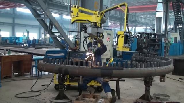 Приварка штуцеров к коллектору котла