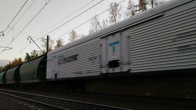 "Осенний Вечер на БМО" ВЛ11.8-743Б/745 с грузовым поездом