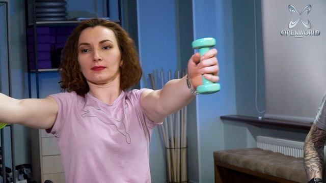 Адаптивный фитнес. Урок № 1. Урок проводит Артем Сченстный и Людмила Васильева.