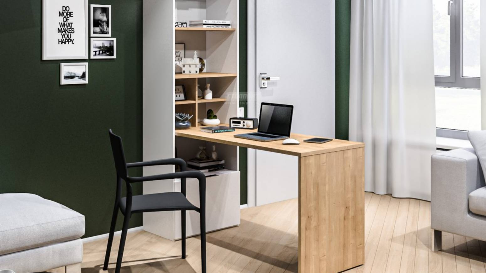 Сборка стеллажа со столом Мальта СБ - 3216