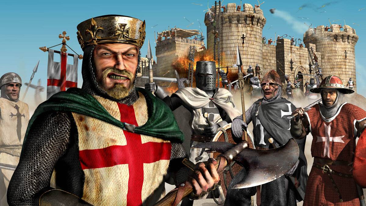 Stronghold Crusader. 4 стрим по игры Крепость. Проходим компанию. Крестоносцы. Стратегия