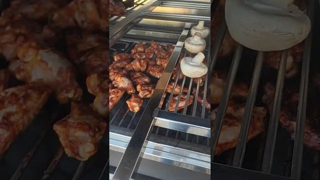 Зачем в мангале много решеток? #еда #мангал