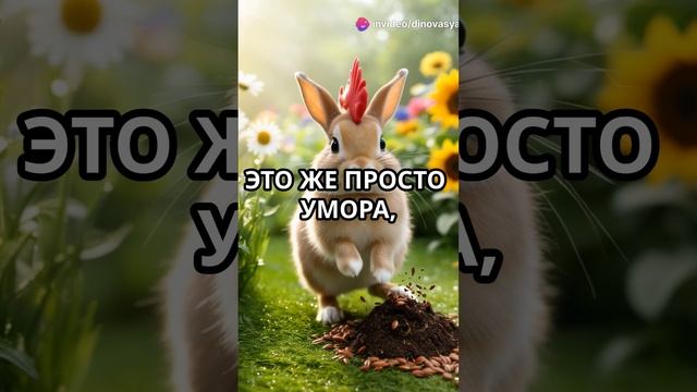 Кролопетух-  Смешной гибрид кролика и петуха. #ГибридыЖивотных  #ЗабавныеЖивотные #Кролик #Петух