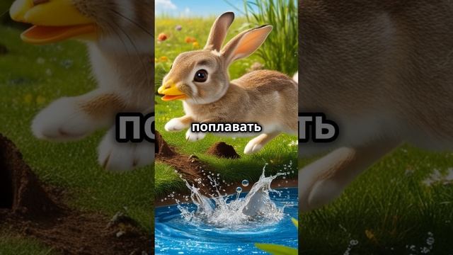 Кроликряк- Удивительный гибрид кролика и утка. #Кроликряк #ГибридыЖивотных #ЗабавныеЖивотные #Утка