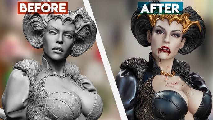 Расписываю ОГРОМНУЮ статую Вампира