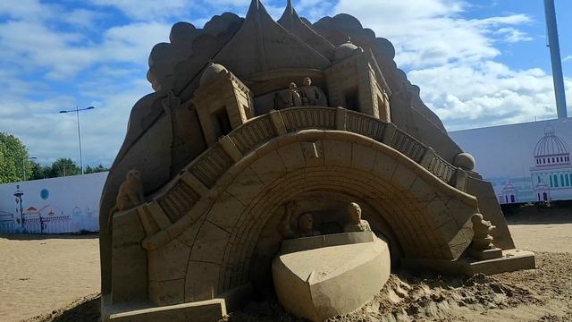 Выставка песчаных фигур Санкт-Петербург, парк 300 летия