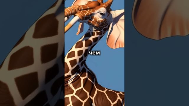 Жирафант в беде-ушки застряли. Гибрид жирафа и слона. #Животные #Комедия  #Анимация #Слон #Жираф