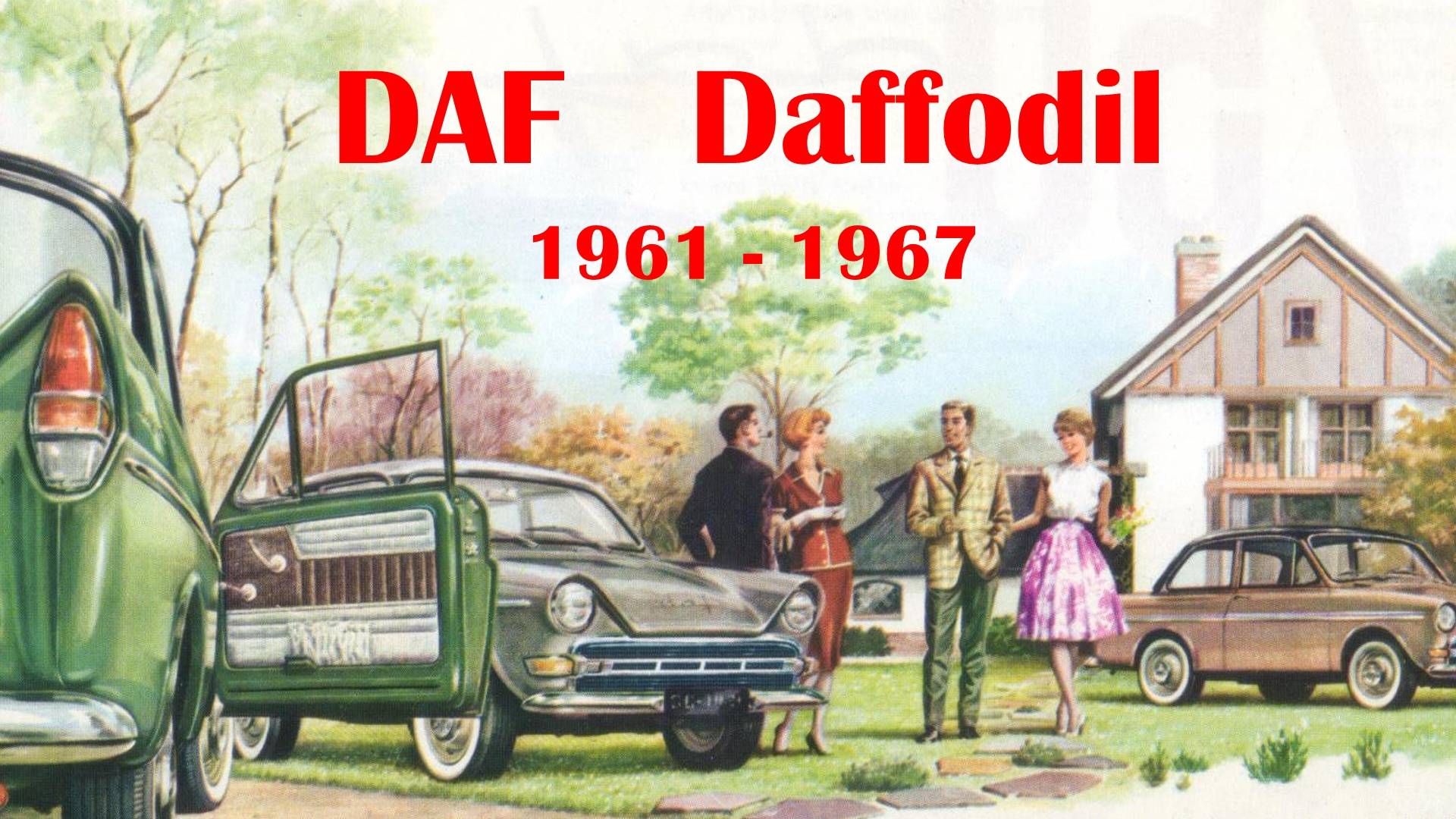 Автомобиль для небольшой семьи. Дешёвый и экономичный. DAF 750 Daffodil 1961-1967 гг.