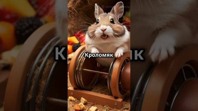 Кроломяк- Забавный гибрид кролика и хомяка. #Кроломяк #ГибридыЖивотных #ЗабавныеЖивотные #Кролик