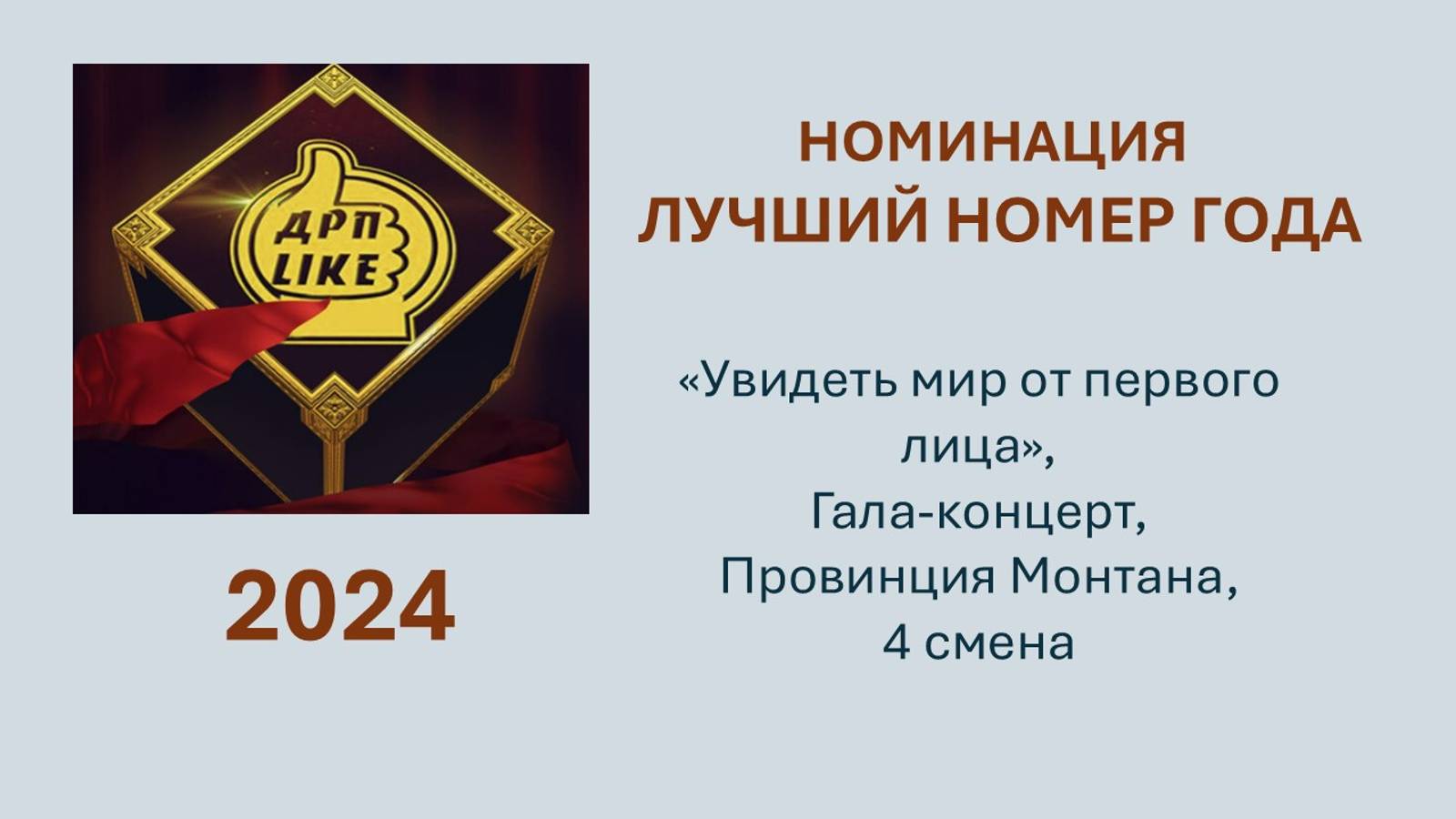 21. Увидеть мир от первого лица Гала-концерт Монтана 4 смена