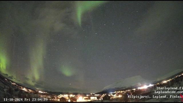 018. 2024-10-11 1  Northern Light Live Kilpisjärvi, Finland. North view