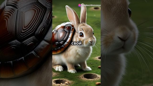 Кролопаха-  Забавный гибрид кролика и черепахи!  #Кролопаха  #ЗабавныеЖивотные #Кролик #Черепаха