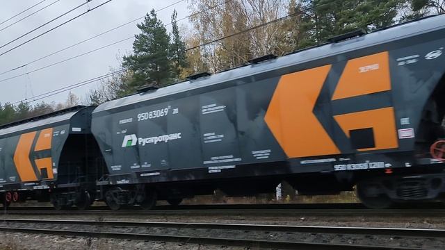 Встречные поезда ВЛ10У-902 и ВЛ11М-307/308А с приветливыми бригадами!