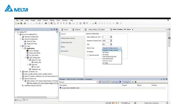 Delta PLC AX-308E Series Tutorial (5) – How to Set Up the Modbus TCP Master