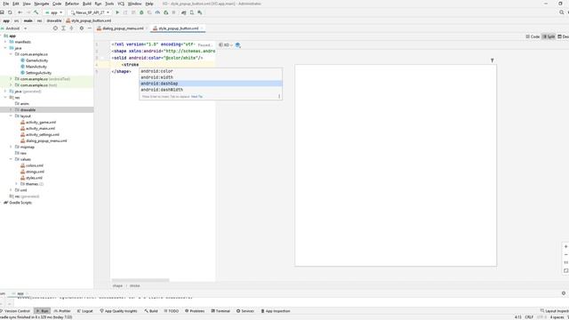 07 Создание всплывающего меню