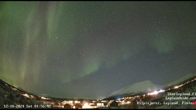019. 2024-10-11 2 Northern Light Live Kilpisjärvi, Finland. North view